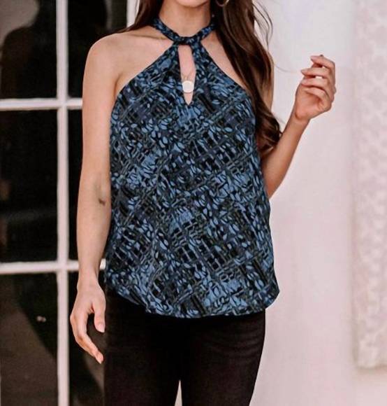 Veronica M | Tops | New Veronica M Rhythm Twist Neck Top In Multi ...